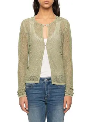 ZADIG&VOLTAIRE Saya Shiny Cardigan Sweater