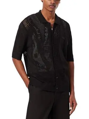 Lacoste Mesh Knit Polo Shirt - Buffalo