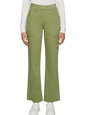 Hue Soft Canvas Utility Pants Olive