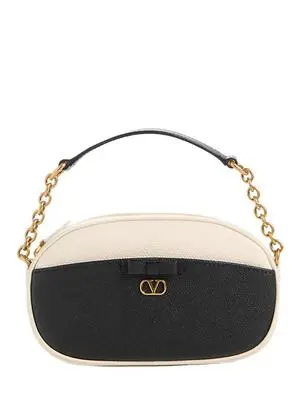 Valentino Garavani Vlogo Mini Bow Leather Bag - Light Ivory