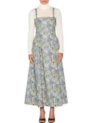 LIA COHEN Reflection Floral A-line Dress - Blue