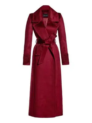 Sentaler Suri Alpaca Maxi Wrap Coat - Red