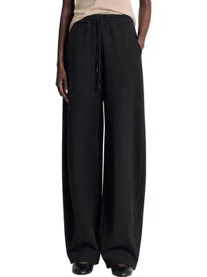 Max Mara Technical Jersey Wide Pants Black