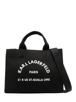 Karl Lagerfeld Rue St-guillaume Square Tote Bag - Black