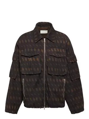 Dries Van Noten Dries Van Noten Vidway Printed Cotton-Blend Field Jacket Black