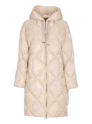 Max Mara Trefe Quilted Water-repellent Coat - Nude