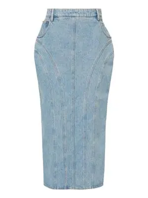 NINA RICCI Nina Ricci Denim Midi Skirt