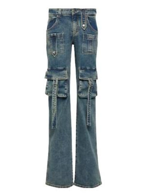 BLUMARINE Blumarine Low-Rise Cargo Jeans