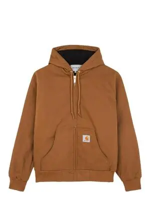 Carhartt Work In Progress Og Active" Zip-up Hooded Jacket - Brown