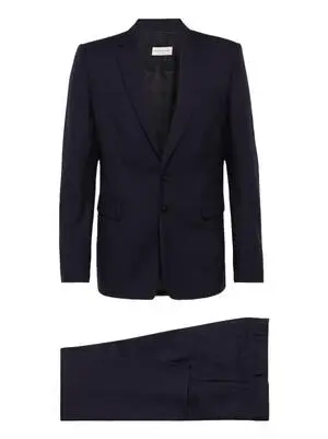 Dries Van Noten Single-breasted Wool Suit - Black