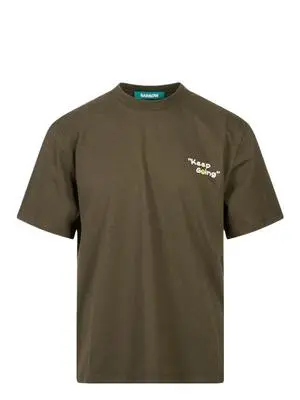 BARROW Teddy Bear Printed Jersey T-shirt - Brown