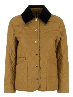 Burberry Quilted Long Sleeve Jacket - Beige