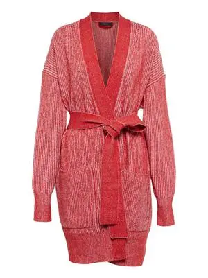JOSEPH Joseph V-Neck Knitted Sweater With Tie Belt