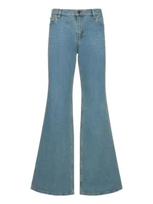 MAGDA BUTRYM Magda Butrym High Rise Flared Cotton Denim Jeans