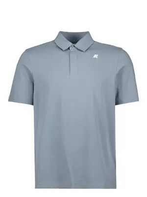 K-WAY Vincelle Light Stretch Jersey Polo Shirt - Blue