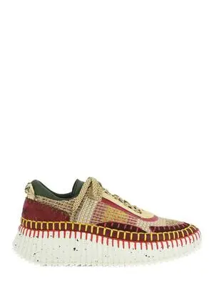 Chloé Chloé Lower-Impact Mesh Nama Sneakers Multicolor