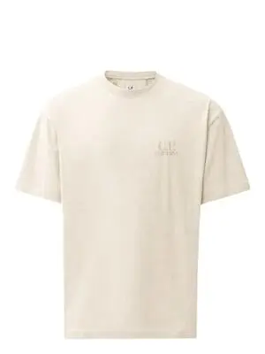 C.P. COMPANY 30/1 Jersey Short-sleeve Comfort T-shirt - Silver Birch