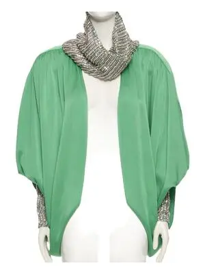 Valentino Garavani Pleated Jacket With Embellished Trim - No