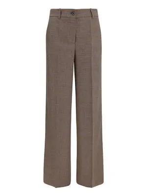 P.A.R.O.S.H P.A.R.O.S.H. Wide-Leg Plaid Trousers