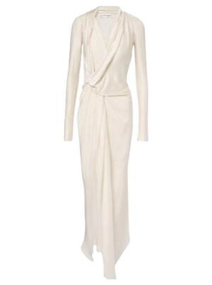 VICTORIA BECKHAM Solidcolor Longsleeve Dress