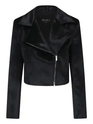 DONDUP Erotica Cropped Zipped Jacket - Black