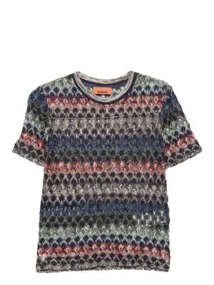 Missoni Chevron Knit T-shirt - Multidark Version