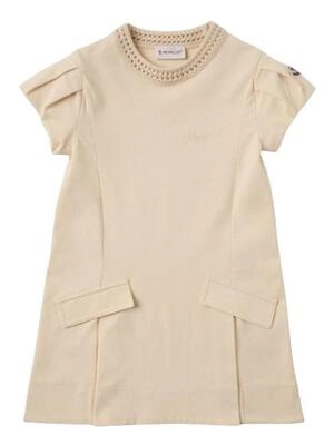 Moncler Shortsleeve Straightcut Dress - Nude