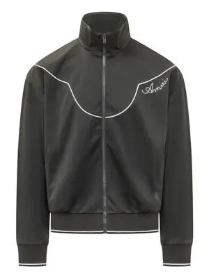 Amiri Long-sleeve Jacket With High Neck And Zip Closure - Black