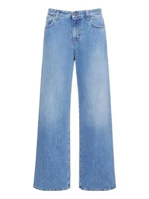 THE ROW High-waisted Wide-leg Jeans