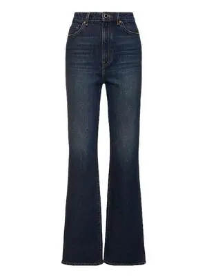 Khaite High-waisted Flare Jeans - Black
