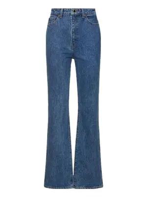 KHAITE High-waisted Flare Jeans