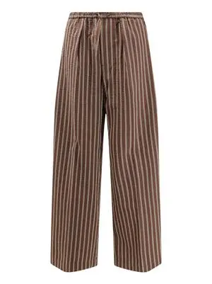 Closed Closed Striped Wide-Leg Pants Brown