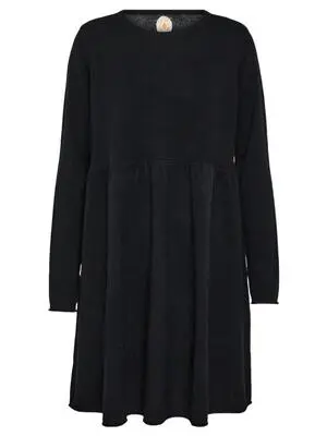 JARDIN DES ORANGERS JARDIN DES ORANGERS Round Neck Long Sleeve Ribbed Dress