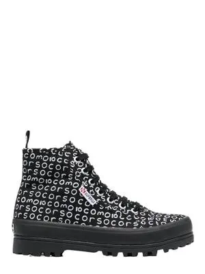 Superga Superga X 10 Corso Como Printed Canvas High Top Sneakers Black