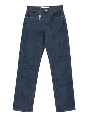 Carven Key Charm Straight-leg Jeans - Blue