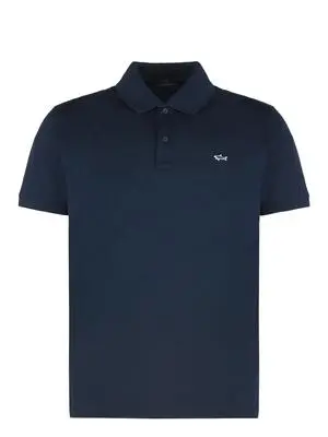 Paul & Shark Paul & Shark Classic Cotton Piqué Polo Shirt - Short Sleeve Blue