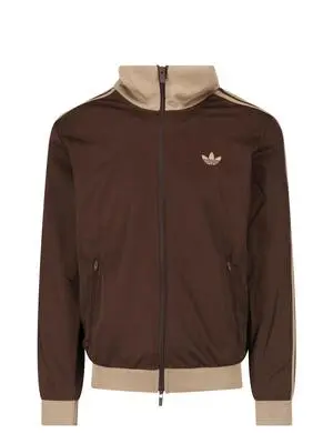 Adidas Zip-up Track Jacket - Brown
