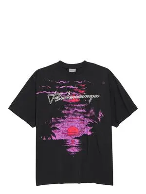 Balenciaga BALENCIAGA "DrETHESTANEM" Relaxed Fit T-Shirt Black