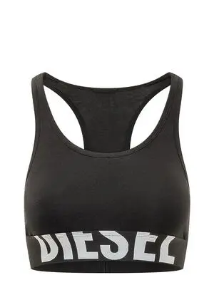 DIESEL® Logo Bralette Top - Nero