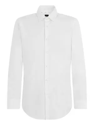 BOSS Regular-fit Long-sleeve Button-front Shirt - White