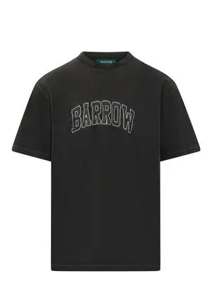 BARROW Embroidered Logo Mini T-shirt - Nero