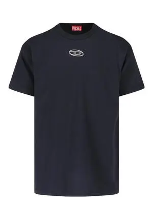 DIESEL® Regular Fit Cotton T-shirt - Black