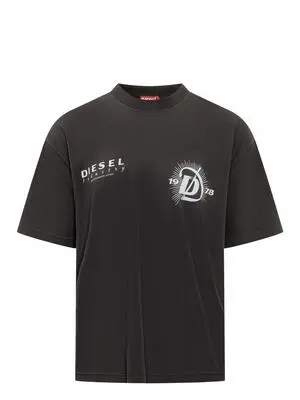 DIESEL® Graphic Print T-shirt - Nero