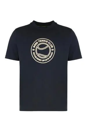 BOSS Sporty Graphic Cotton T-shirt - Blue