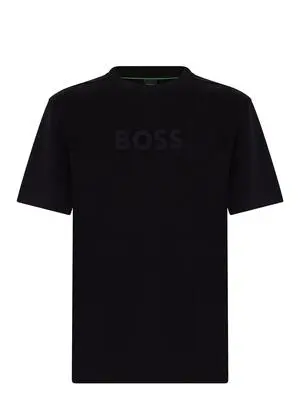 BOSS Classic Cotton Polo With Short Sleeves - Black