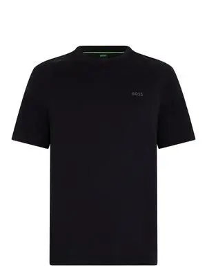 BOSS Cotton Jersey T-shirt Short Sleeve - Black