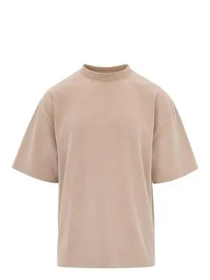 Axel Arigato Oversized Mock Neck T-shirt - Dark Beige