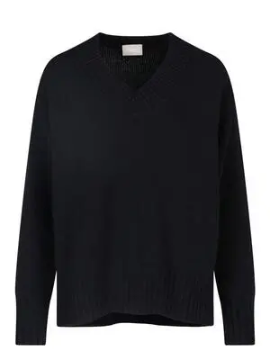 DRUMOHR V-neck Merino Wool Sweater - Black
