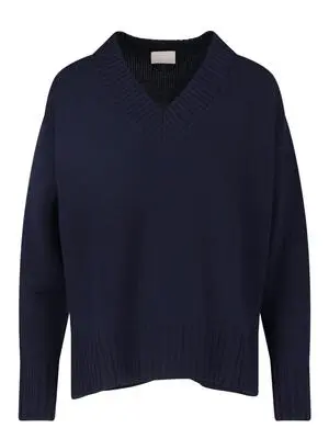 DRUMOHR V-neck Knit Sweater - Blue