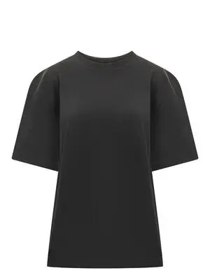 Studio Nicholson Oversized Cut Sleeve T-shirt - Black
